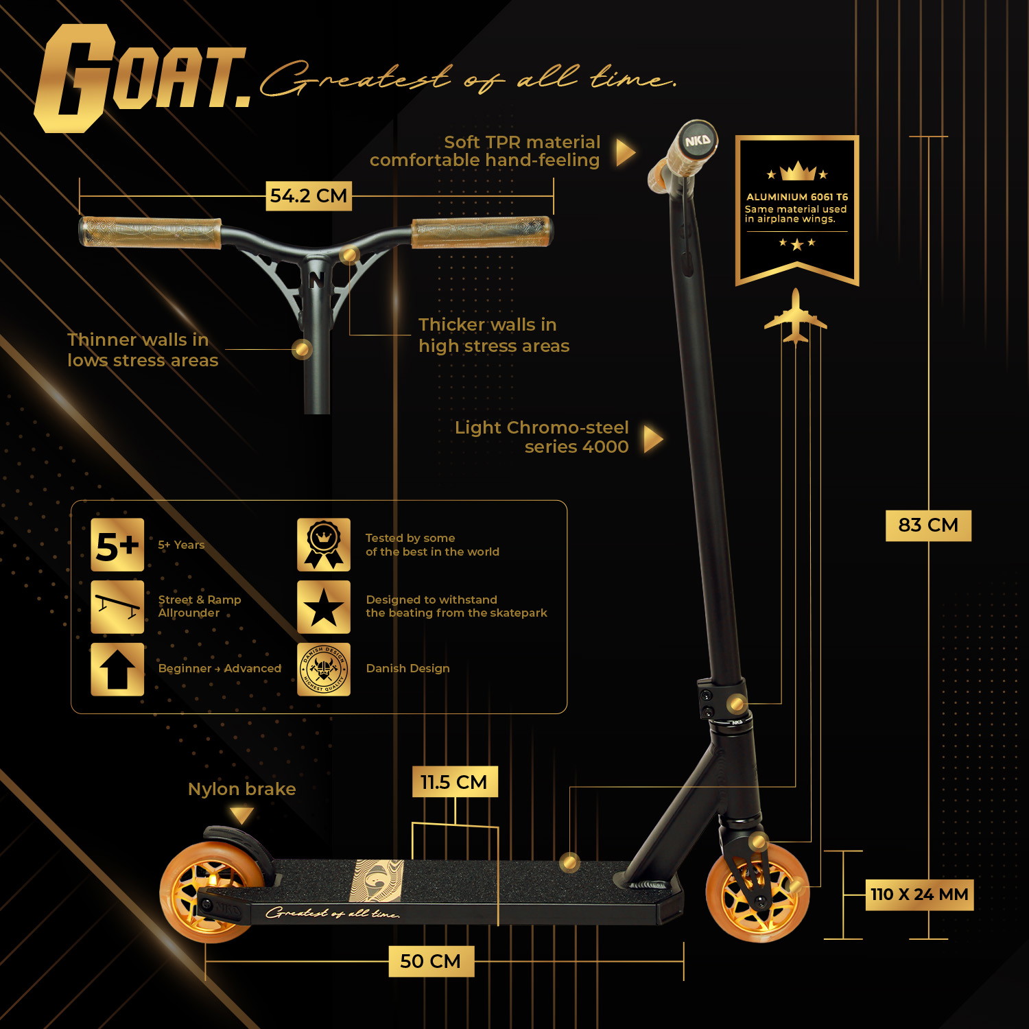 NKD GOAT Stunt Scooter