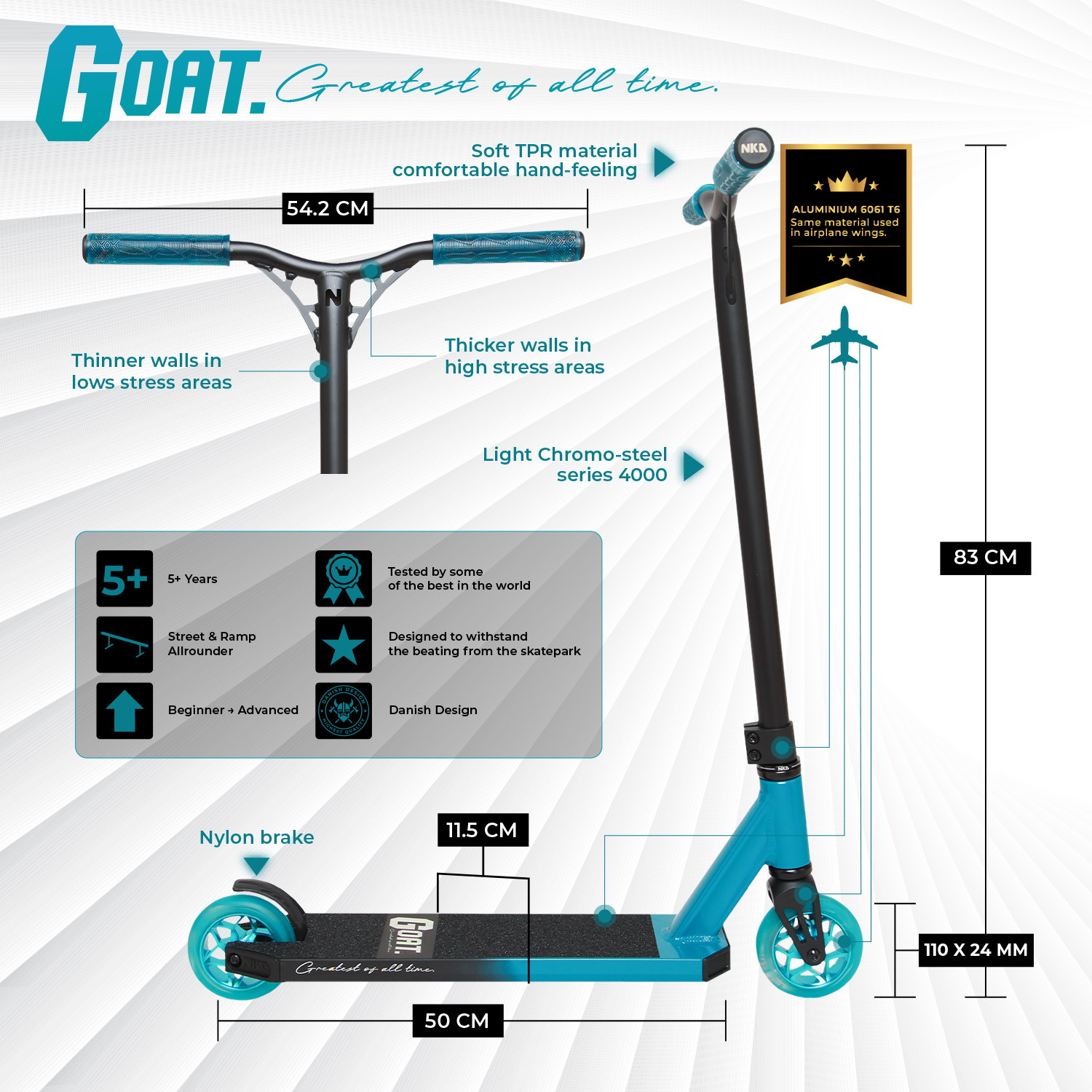 NKD GOAT Stunt Scooter