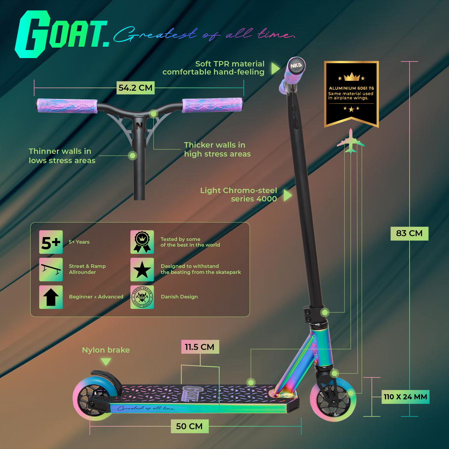 NKD GOAT Stunt Scooter